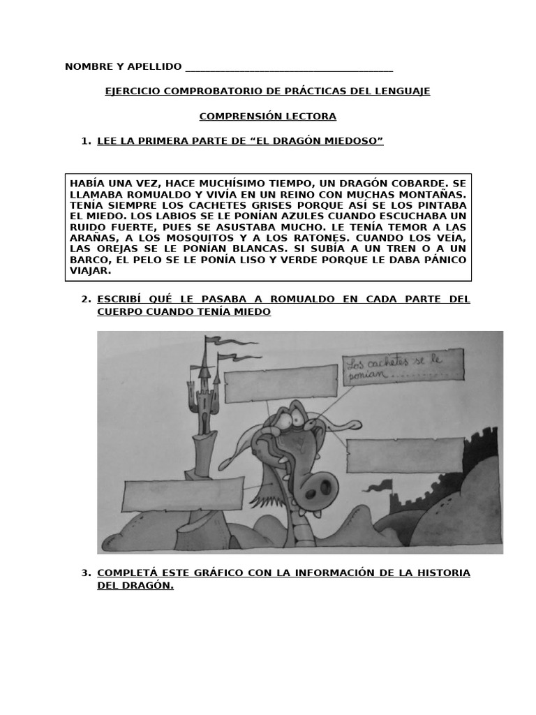 Ok Ejercicio Comprobatorio de Comprension Lectora | PDF