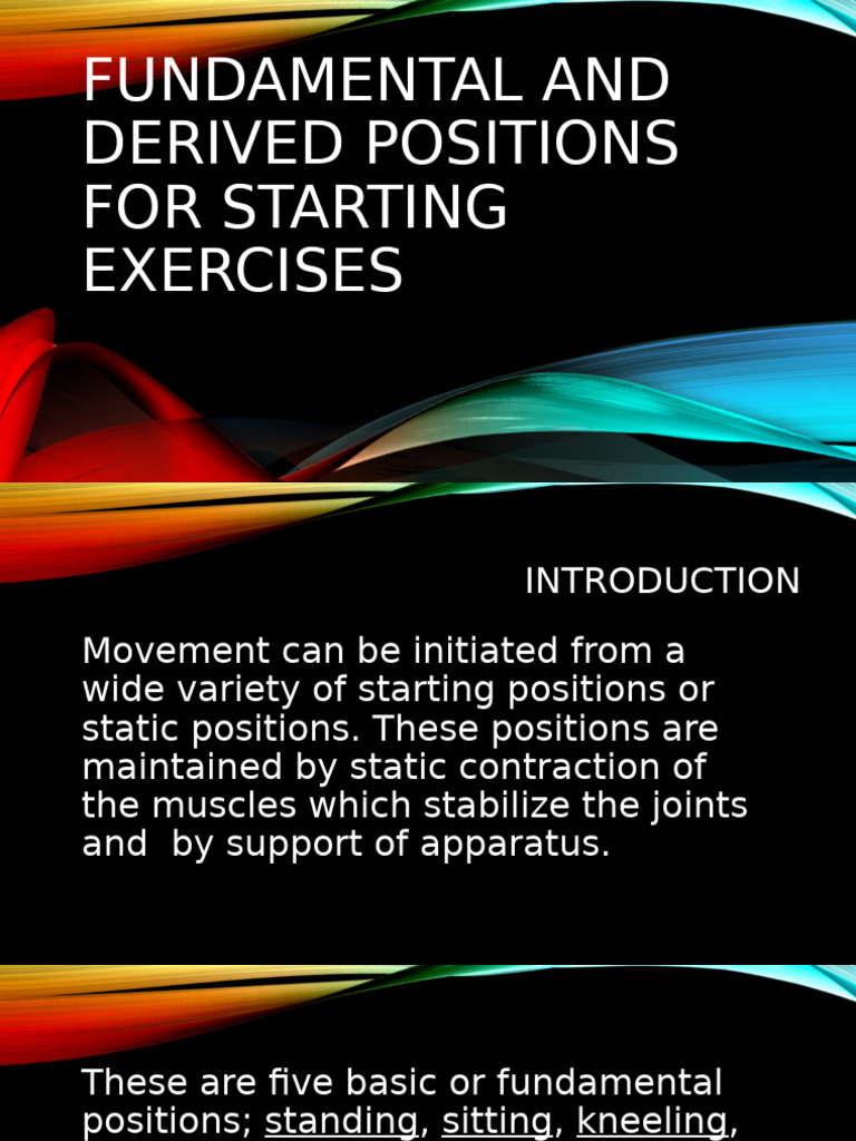 Fundamental Positions | PDF