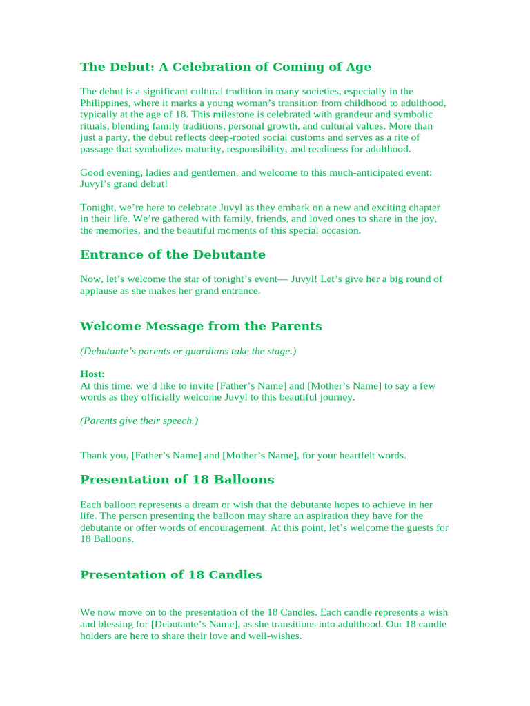 juvyl-debut-script | PDF