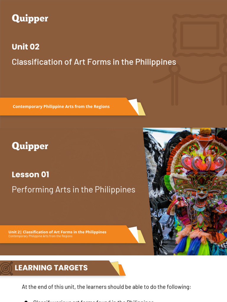 04 Classification of Art Forms Performance Arts | PDF