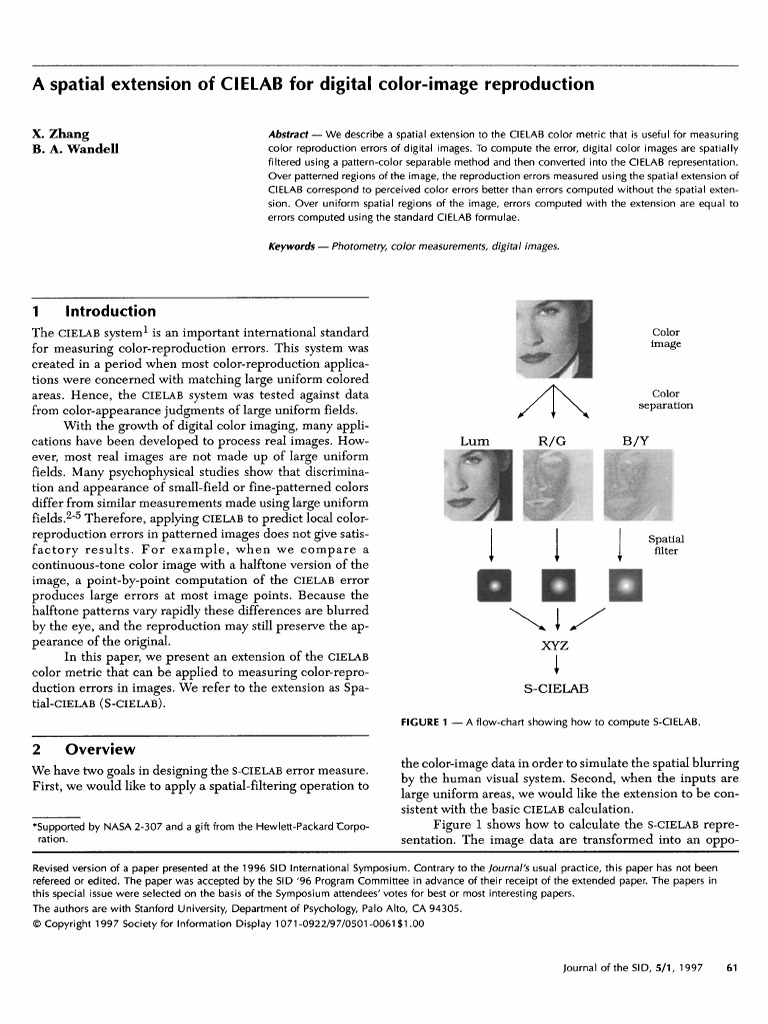 J Soc Info Display - 2012 - Zhang - A Spatial Extension of CIELAB for ...
