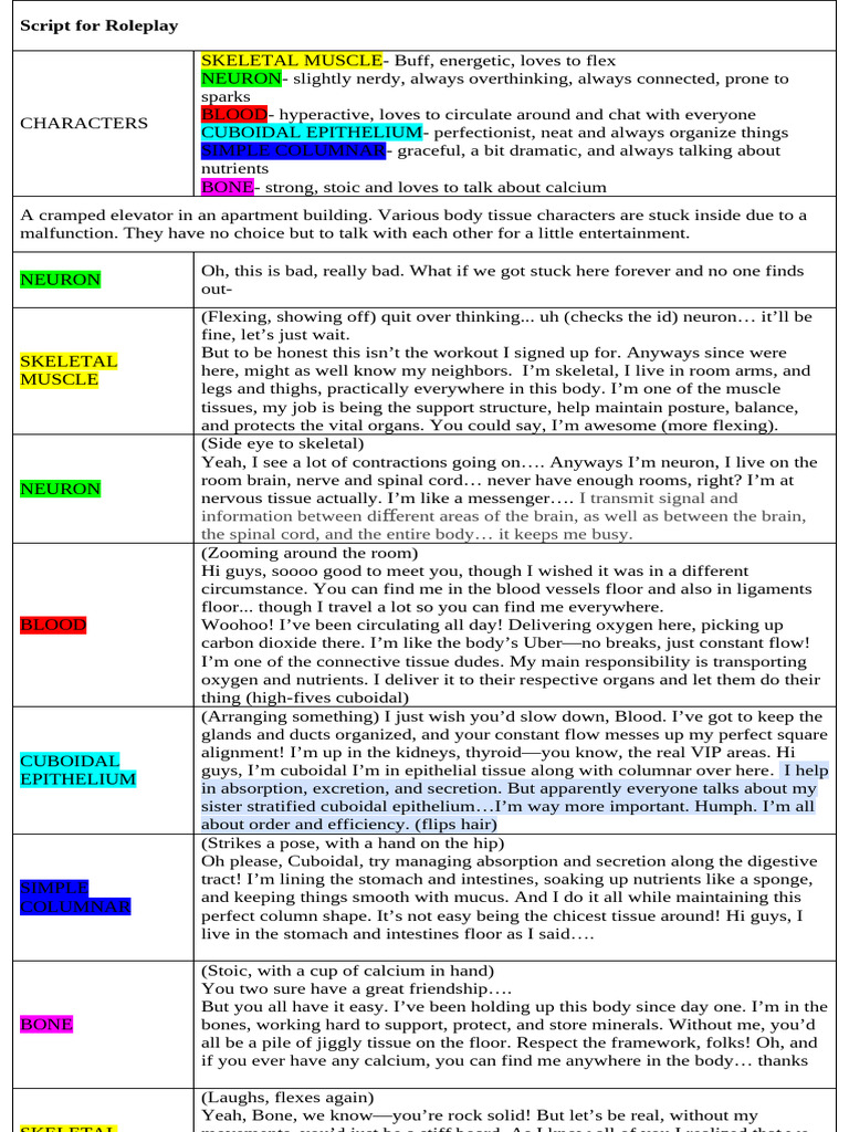 Script For Roleplay | PDF