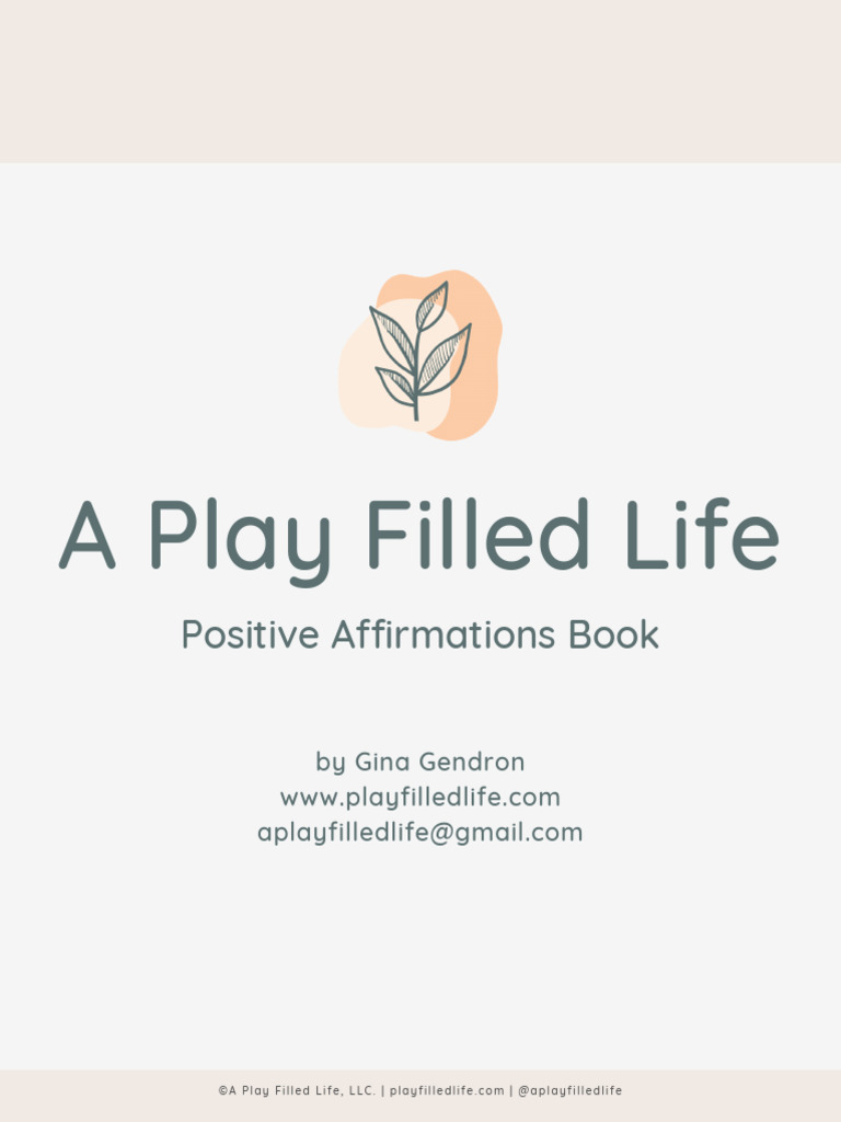 Positive Affirmation BOOK | PDF