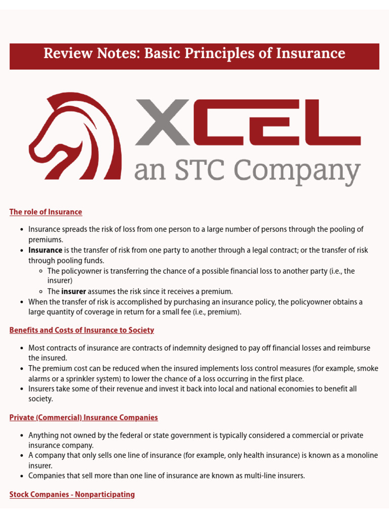 Chap 1 Review | PDF | Insurance | Business