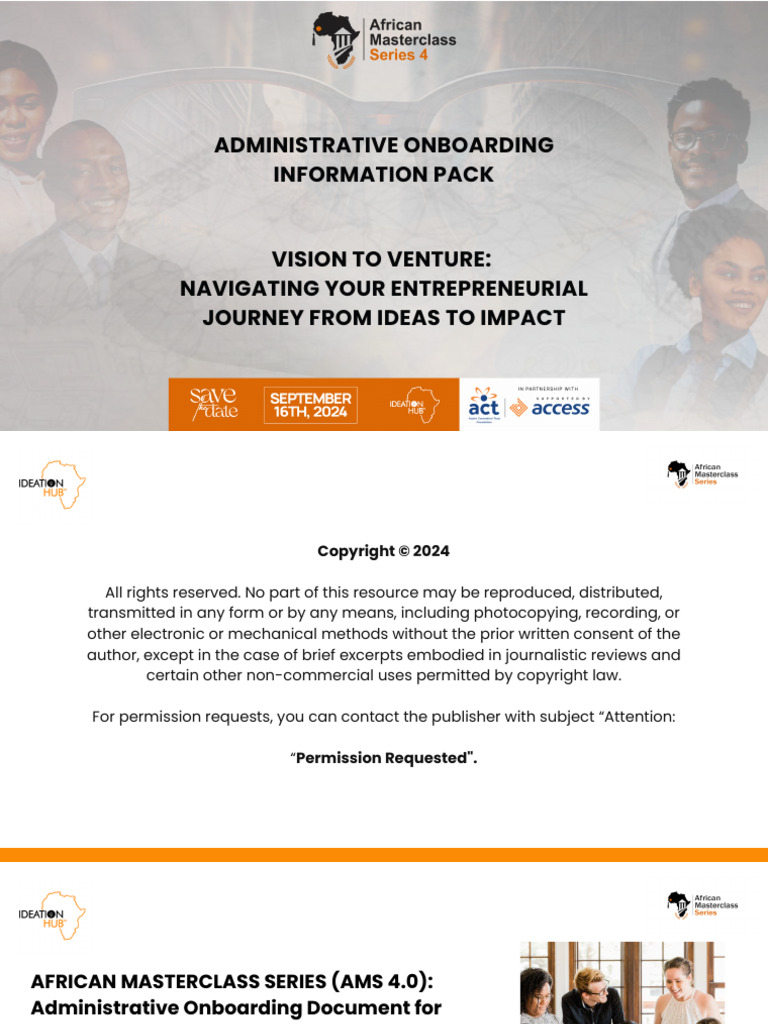 AMS 4.0 Administrative Onboarding Information Pack | PDF