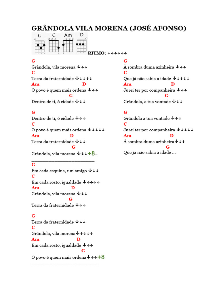 Grândola Vila Morena-1 | PDF