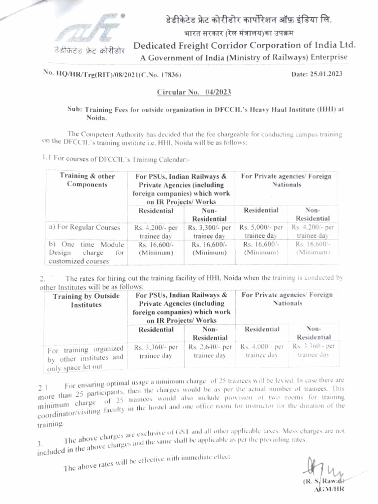 Training Fees | PDF