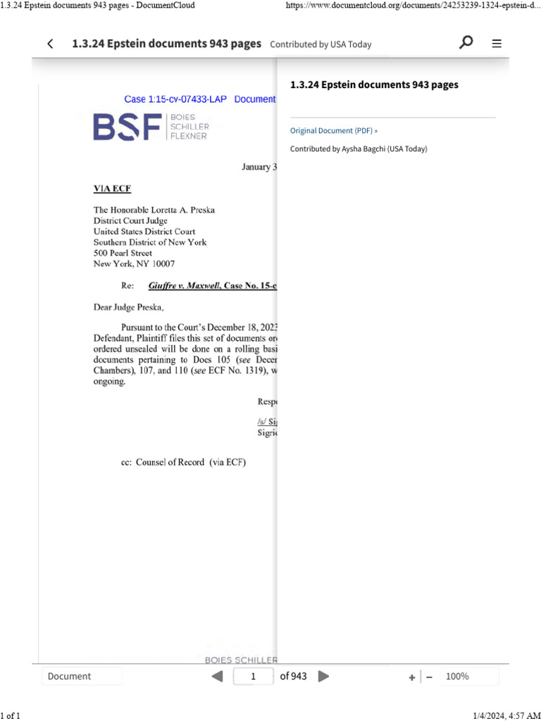 1.3.24 Epstein Documents 9443 Pages - DocumentCloud | PDF