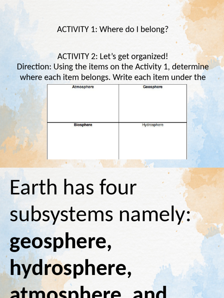 Earth Systems | PDF