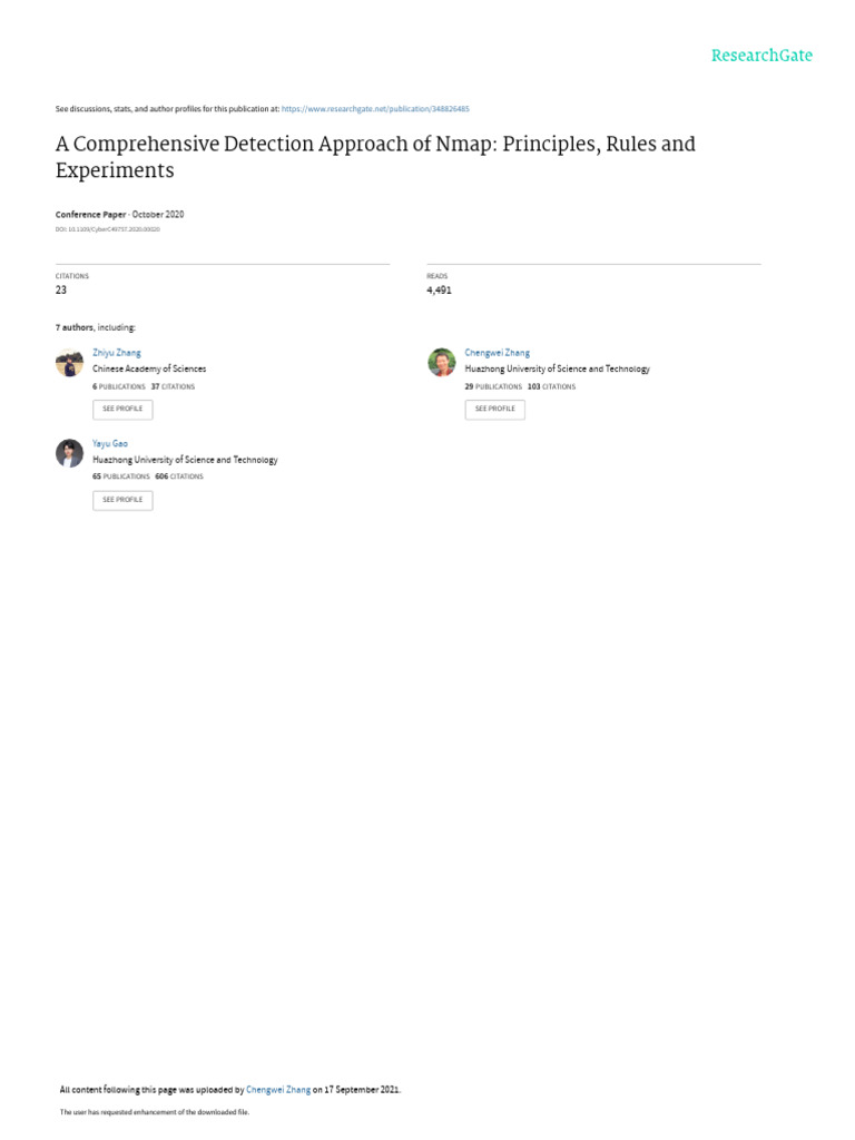 2020 CyberC AComprehensiveDetectionApproachofNmap ...