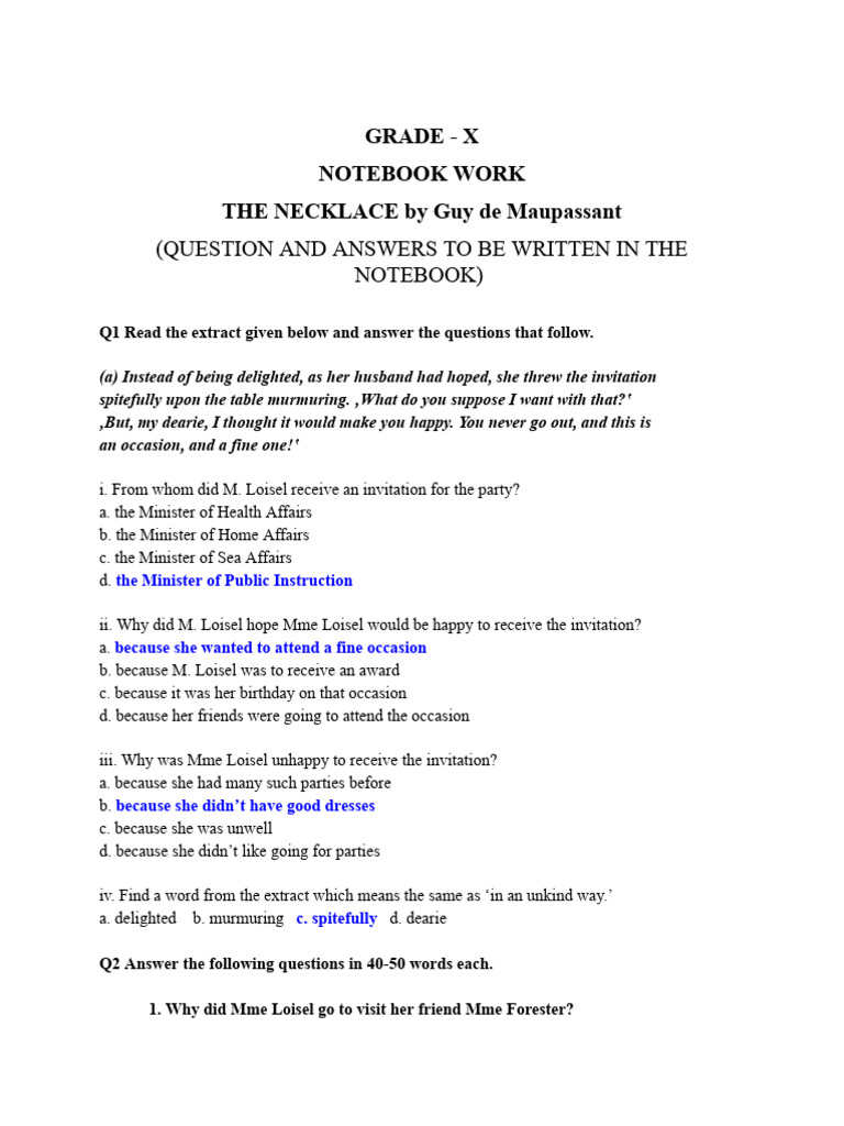 1700743813715.NB - GR - X - The Necklace | PDF