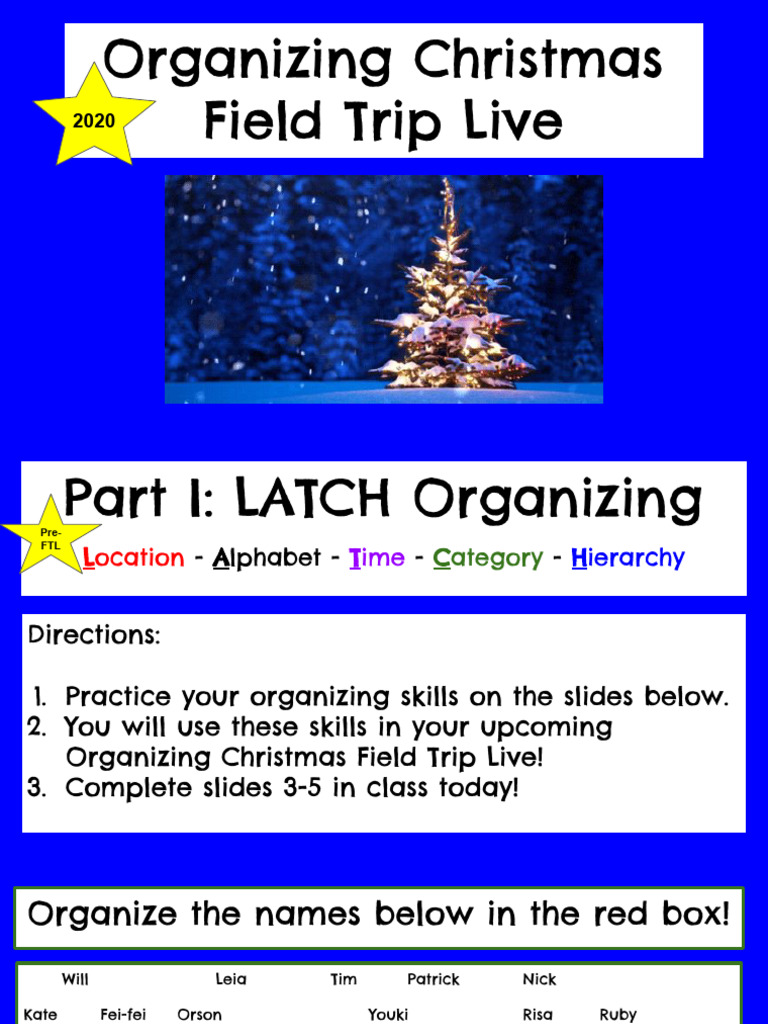Organizing Christmas Field Trip Live | PDF