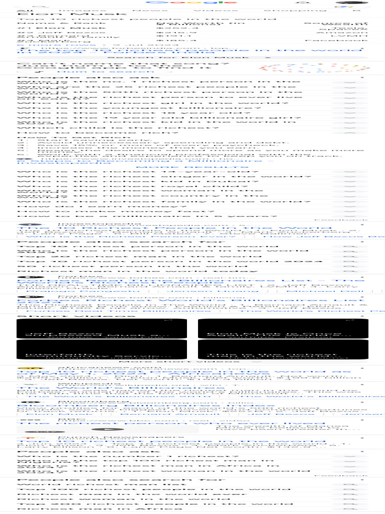 Who Is The Richest Person in The World - Google Search | PDF