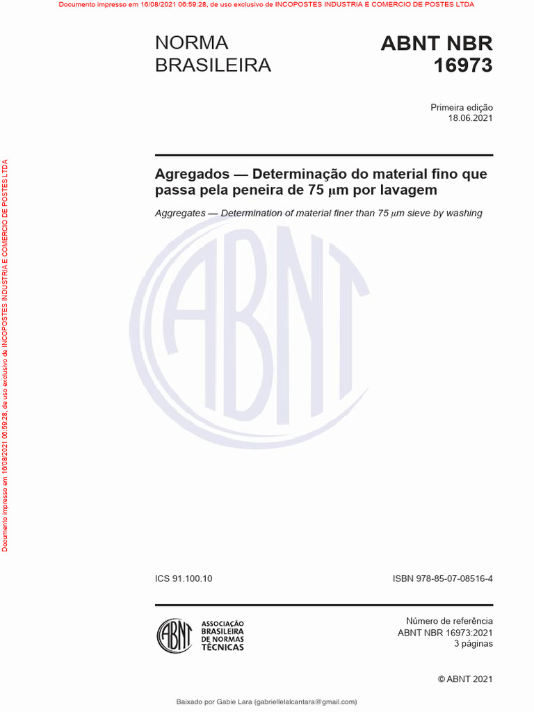 NBR - 16973 PDF | PDF