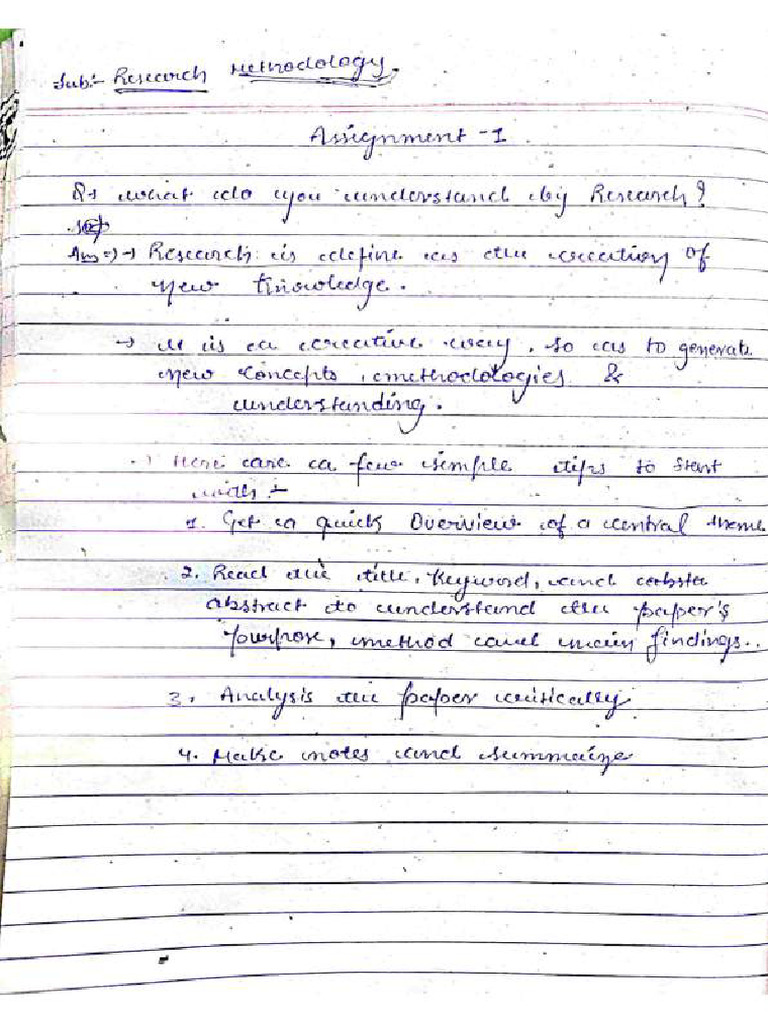 Research Methodology Assignment 2-Compressed | PDF