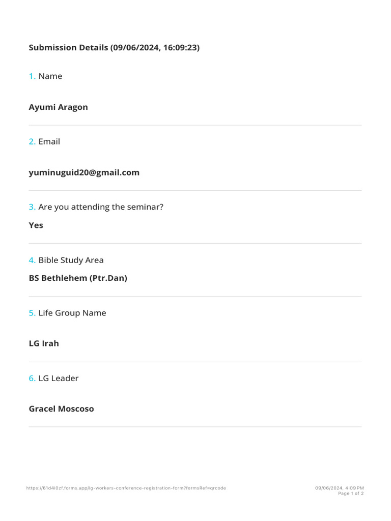 BCF LG Leaders & Workers Seminar | PDF