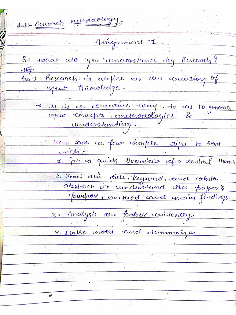 Research Methodology Assignment 2 | PDF