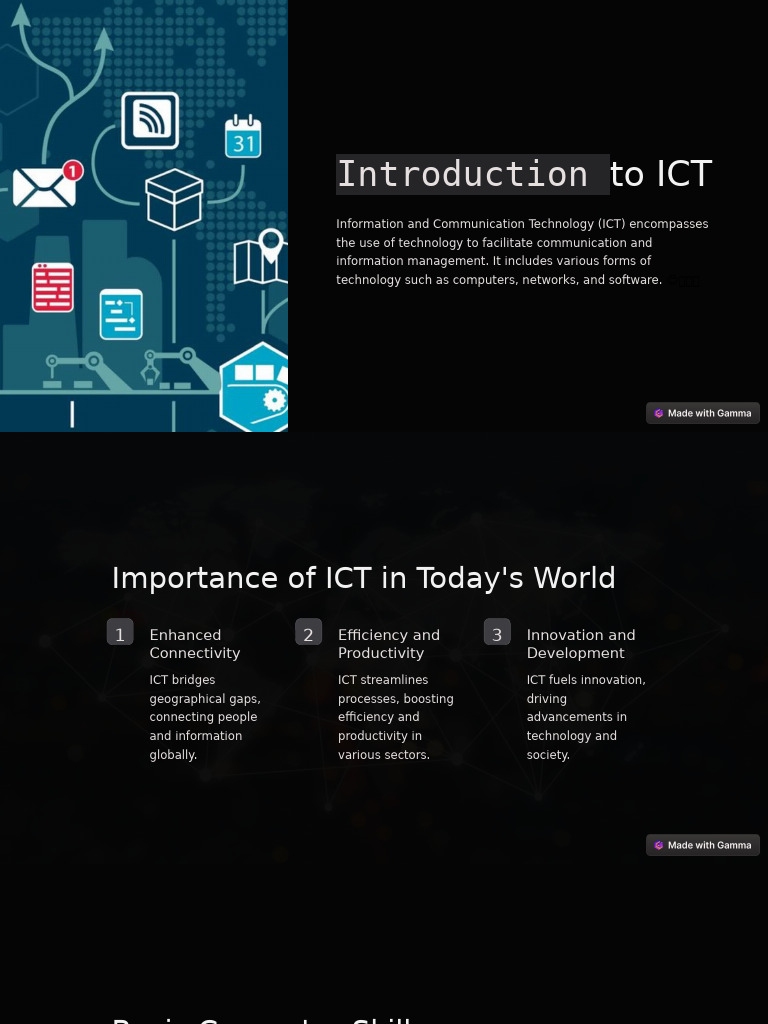 Introduction To ICT | PDF