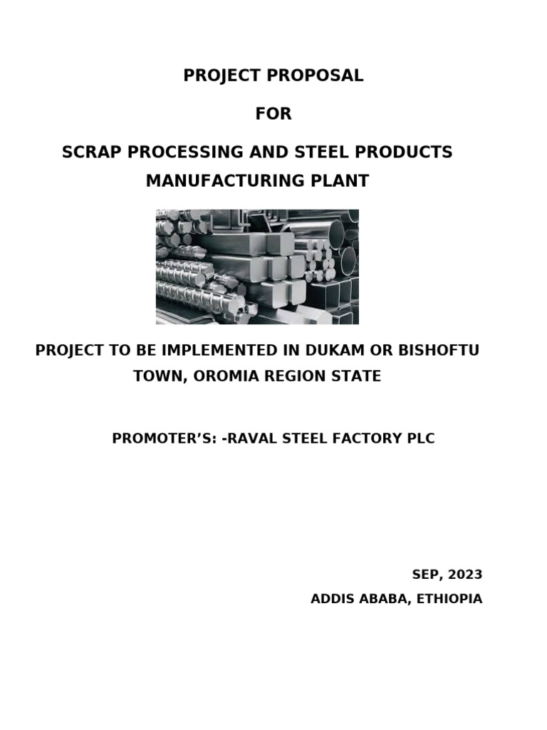 Raval Steel Plant Proposal in Dukam | PDF | Welding | Technology ...