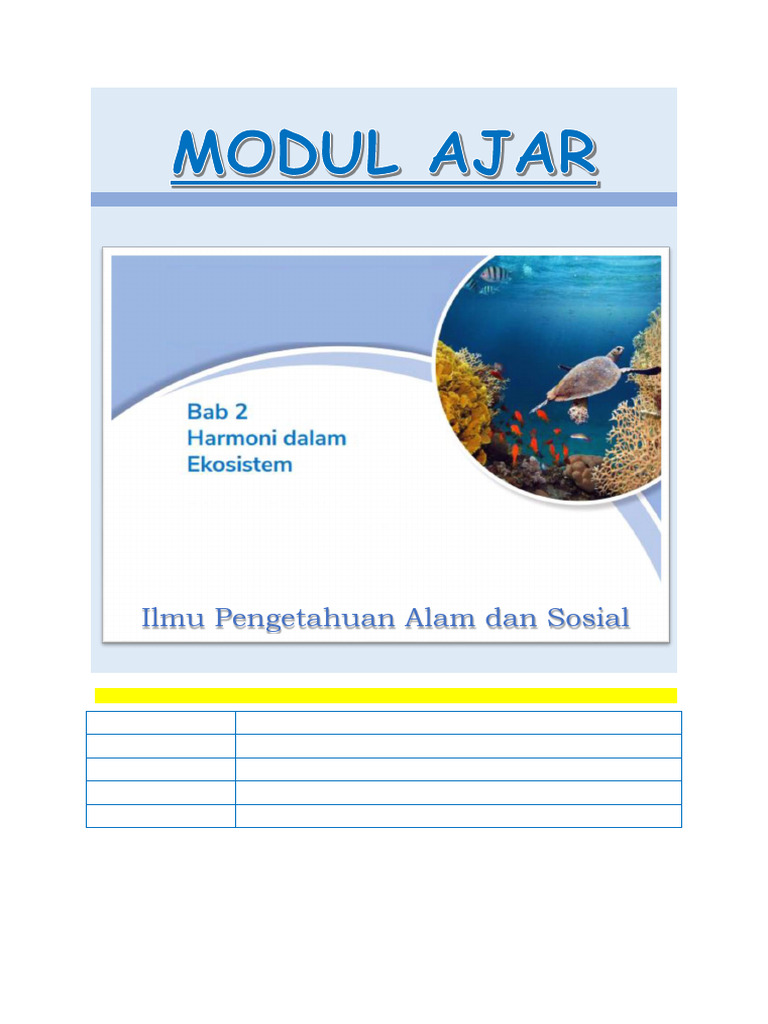 Ipas Bab 2 Harmoni Dalam Ekosistem Pdf