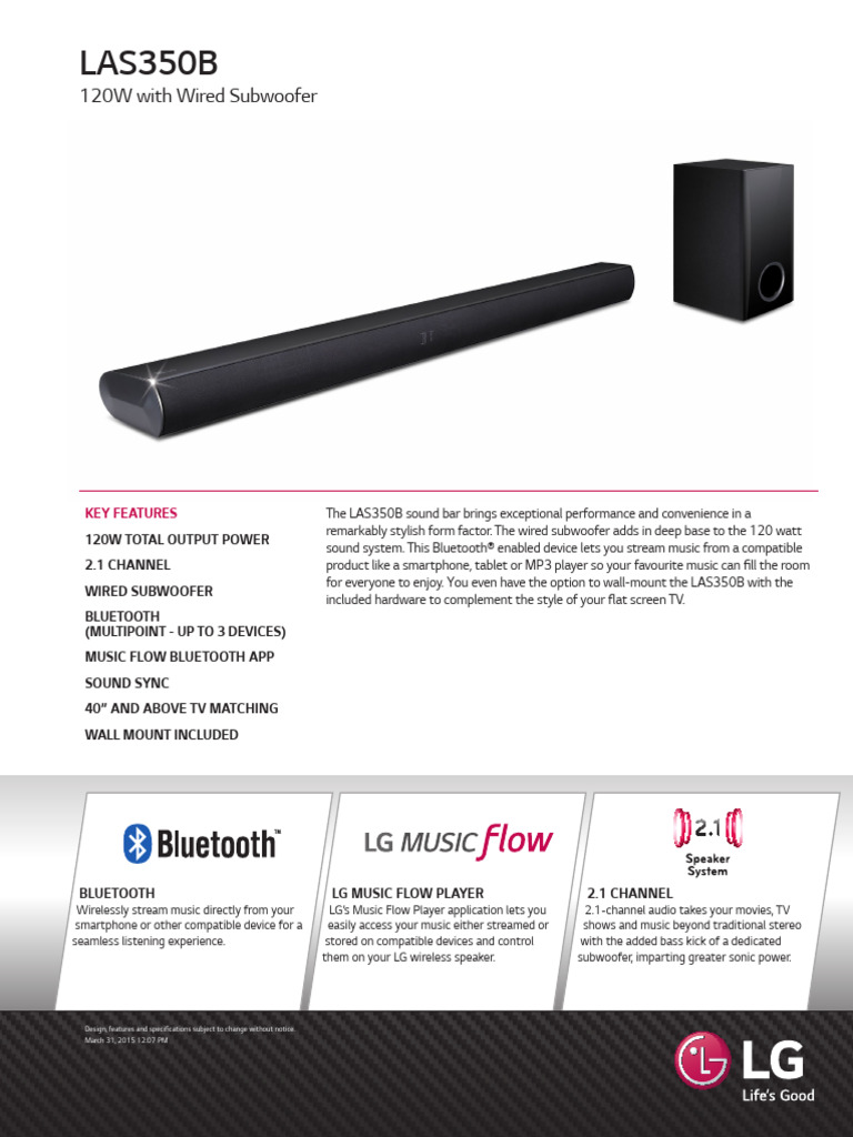 LAS350B Spec Sheet ENG | PDF