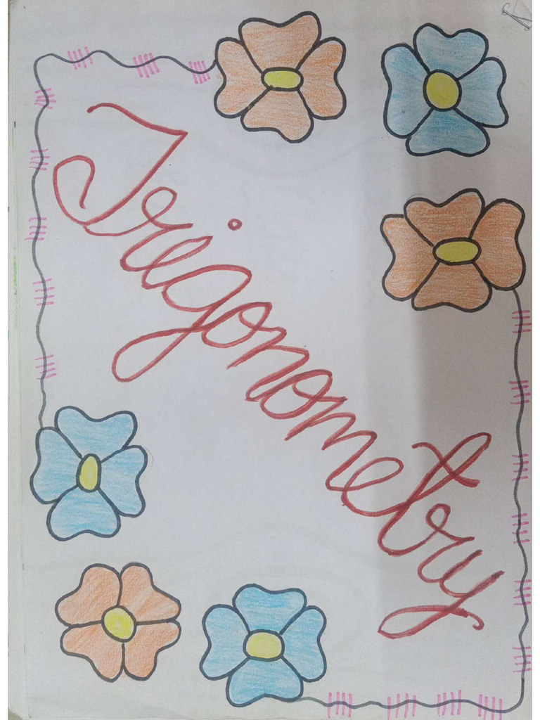 maths trigonometry art integrated project | PDF