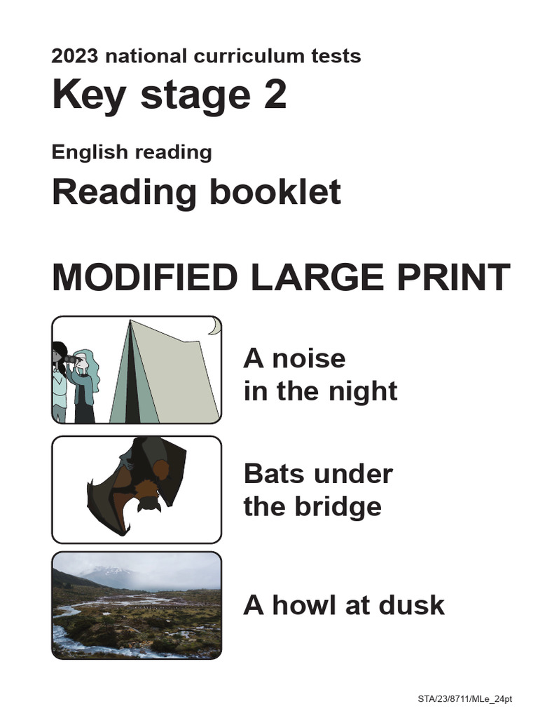 STA238711Mle A4 24pt 2023 ks2 English Reading MLP Reading Booklet | PDF