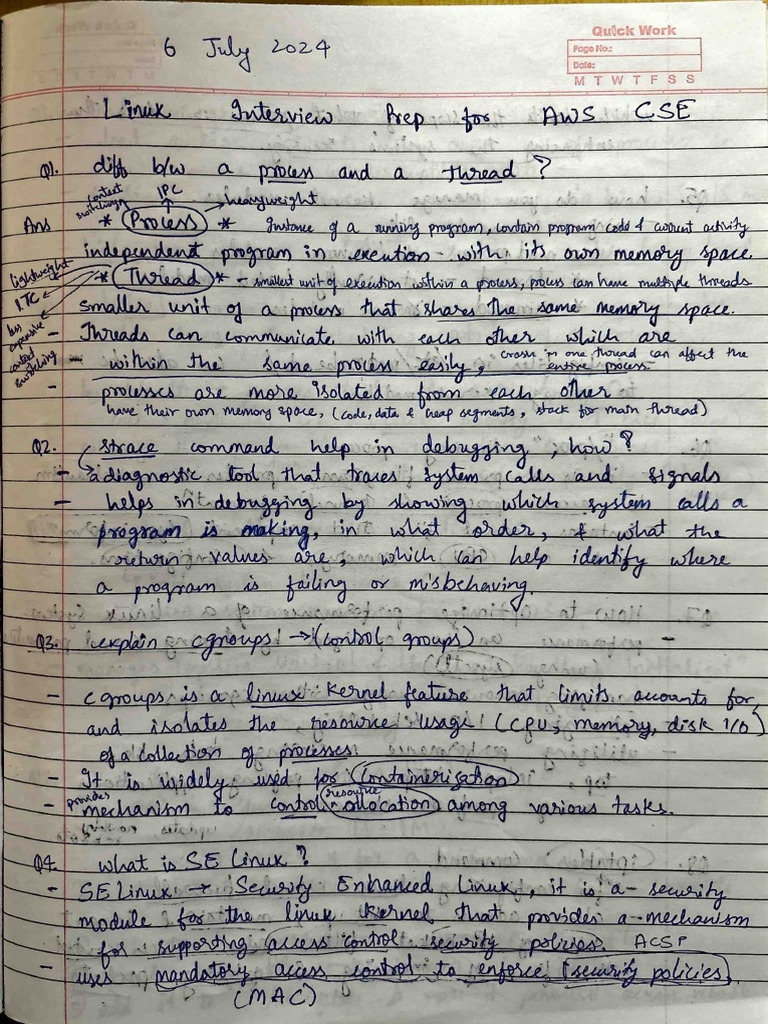 AWS CSE Handwritten Notes 2 | PDF