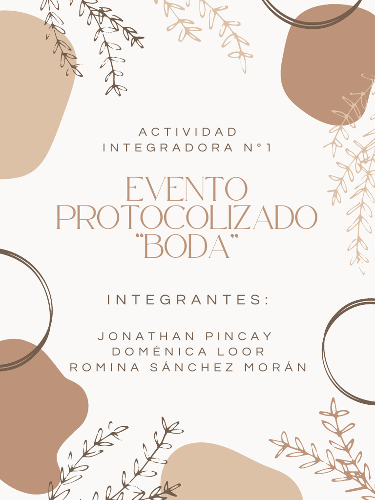 Protocolo Internacional y Ceremonia - AI - N°1 - Grupo N°3 - Evento ...