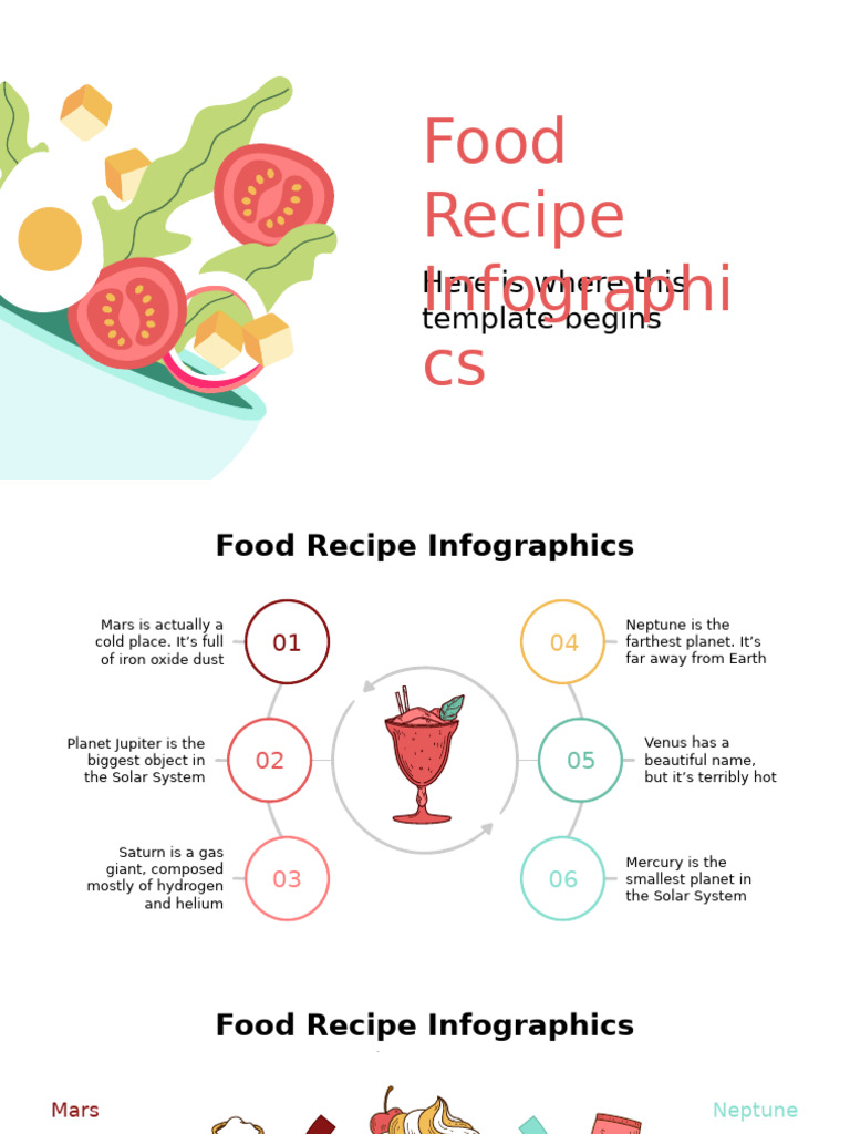 Food Recipe Infographics by Slidesgo | PDF