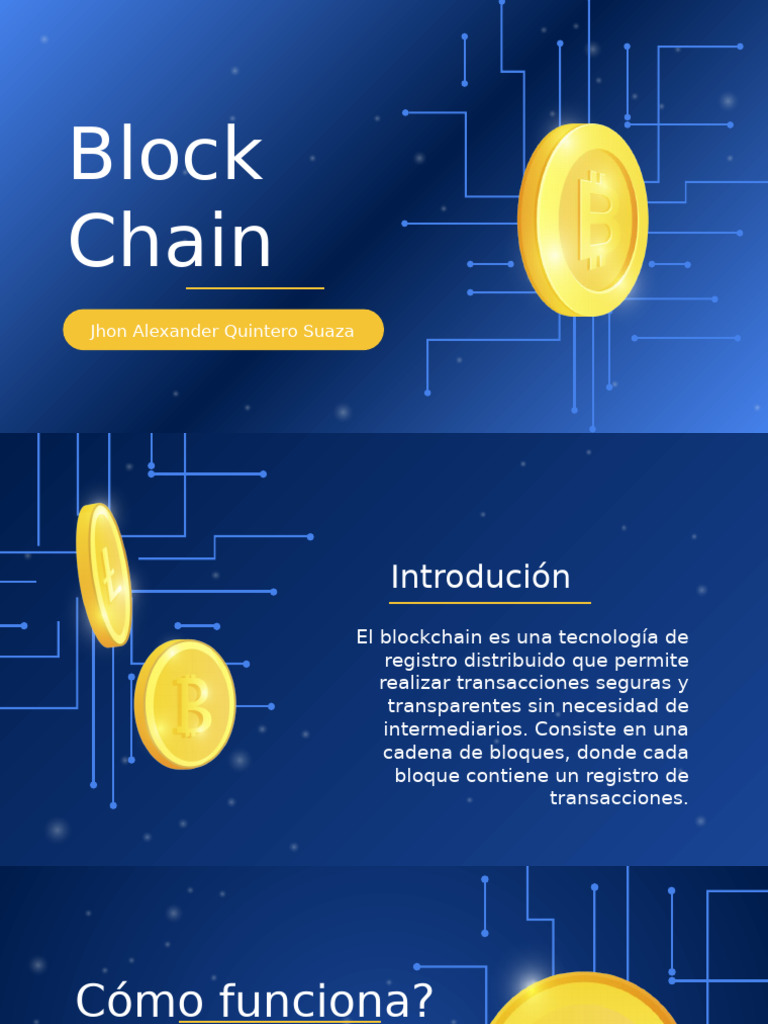 Presentacion Blockchain Carrera del futuro | PDF