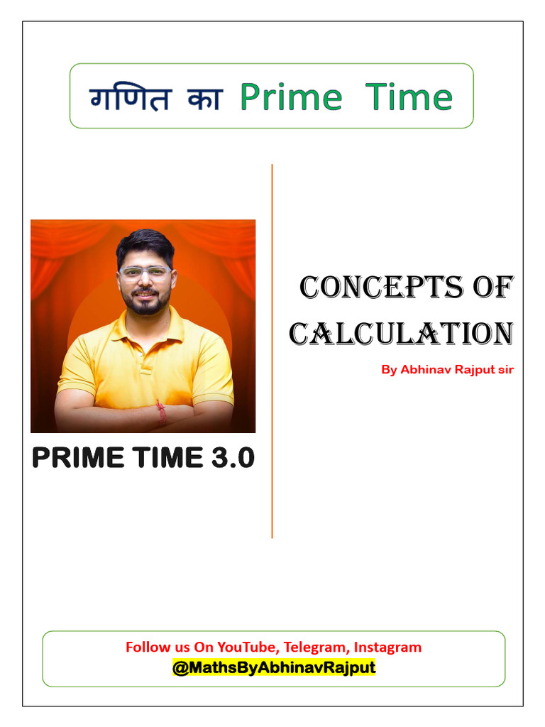 Concepts of Calculation | PDF