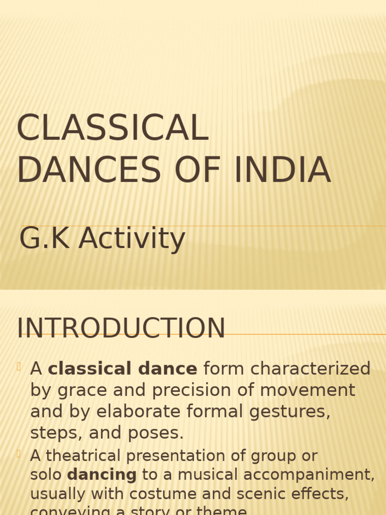 Classical Dances of India | PDF