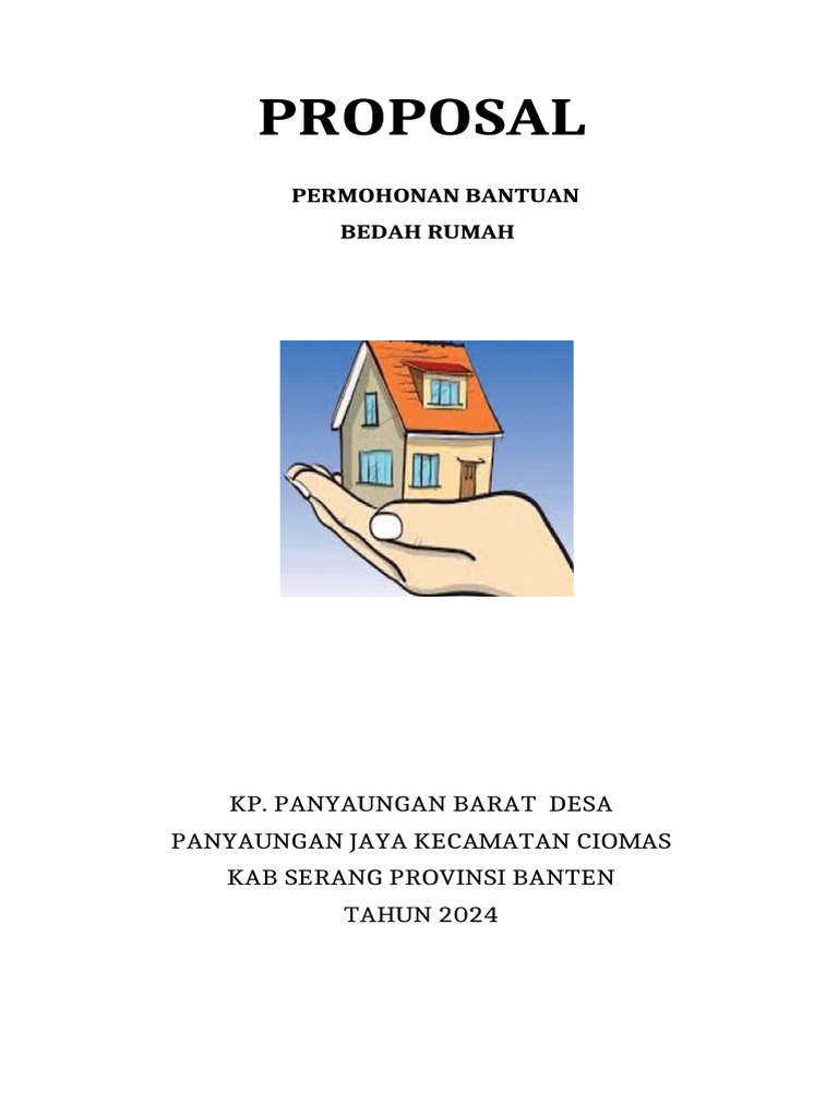 Cover Proposal Bedah Rumah | PDF