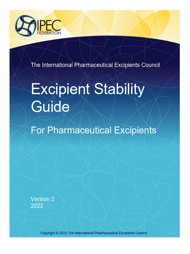 Ipec - Excipient Stability Guide F 1676972118 v2 | PDF