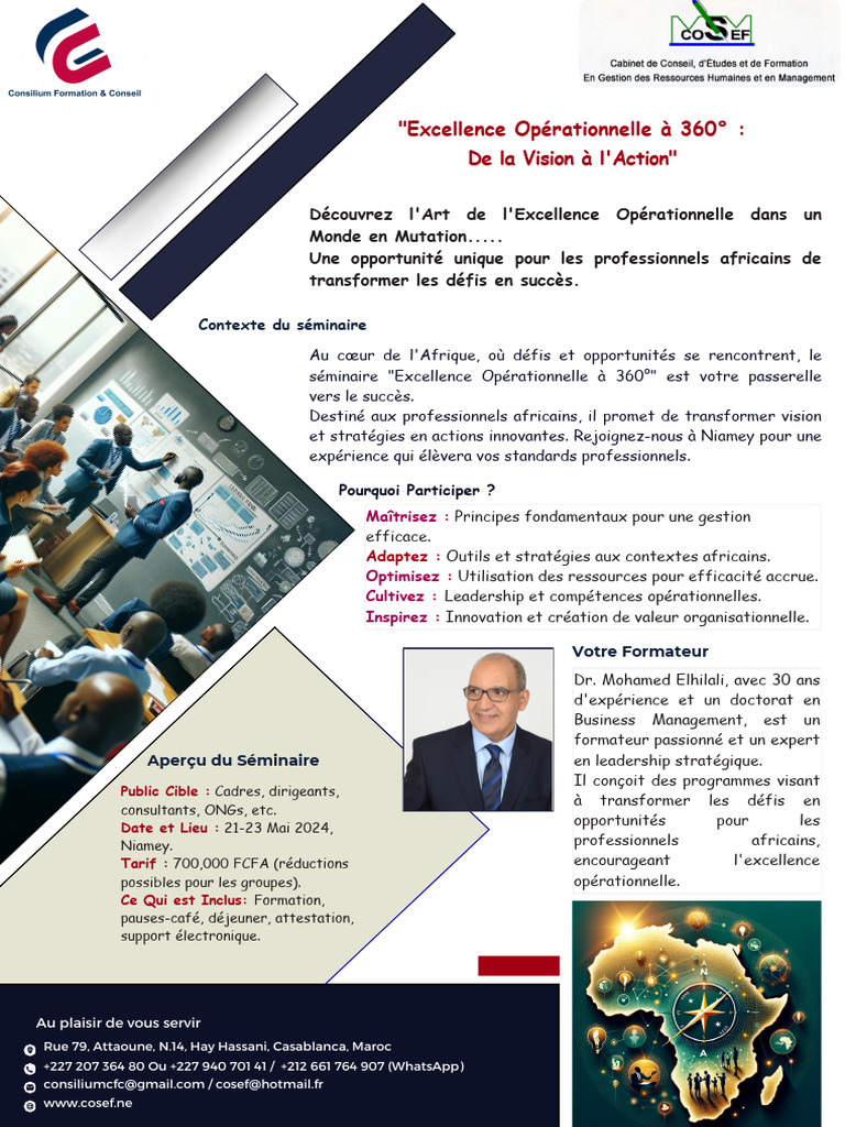 Z Excellence Operationnelle Niamey Mai 24 | PDF