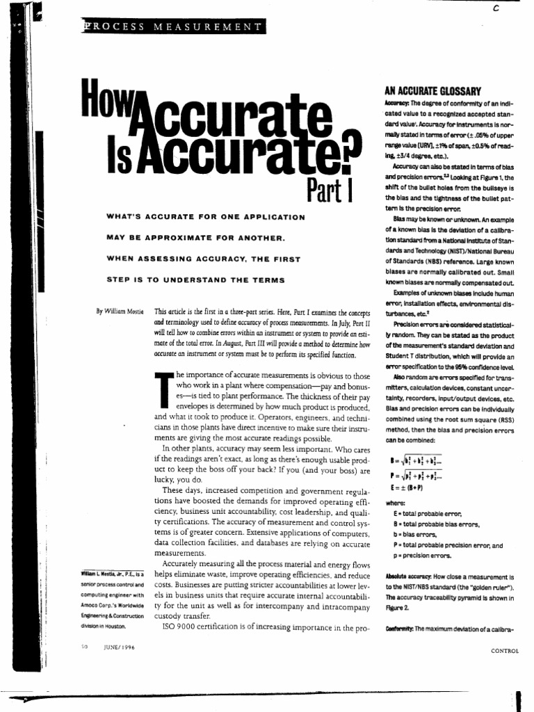 How Accurate Is Accurate Parts 1-2-3 | PDF | Accuracy And Precision ...