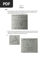 Prism Questions Class 12 | PDF | Refraction | Refractive Index
