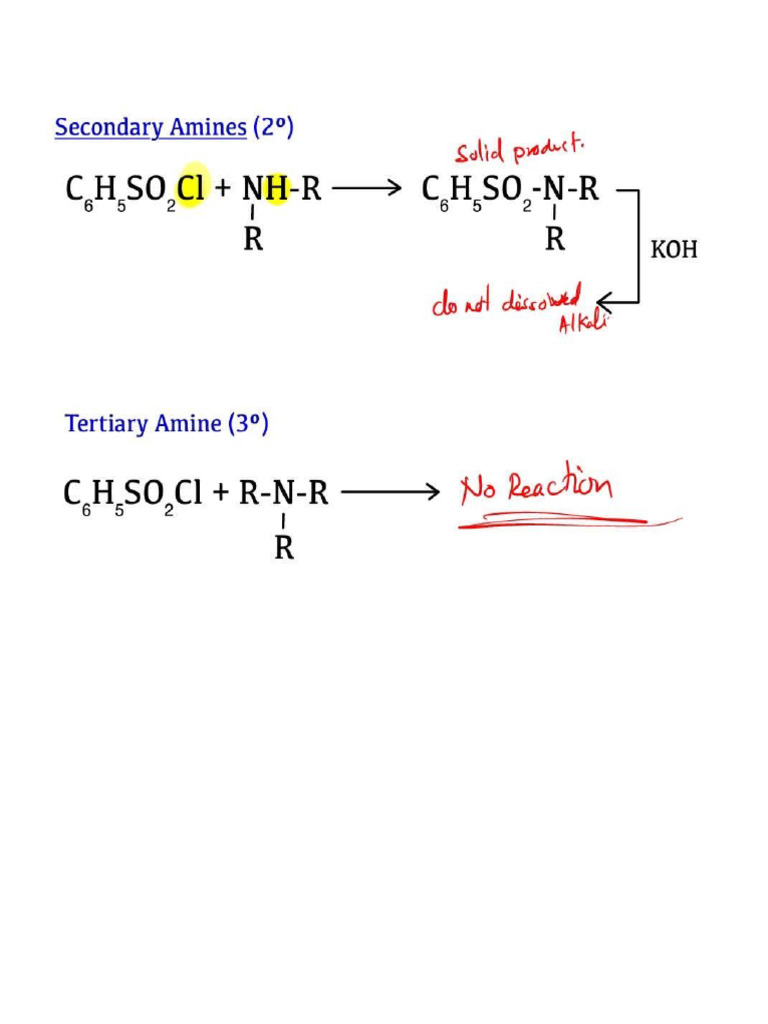 Document secondary amines equation | PDF