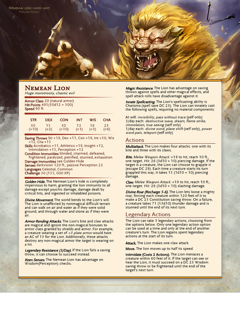 Nemean Lion - The Homebrewery 2 | PDF