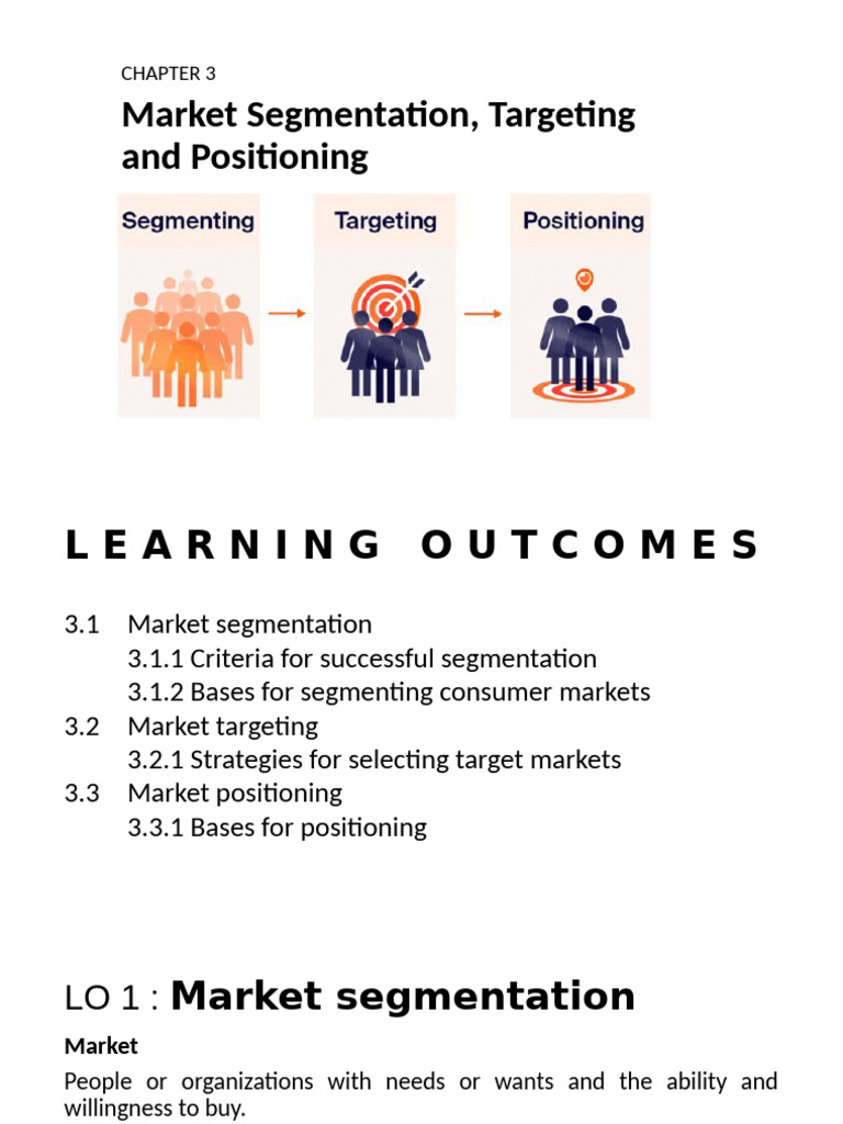 CHAPTER 3_Market Segmentation, Targeting and Positioning | PDF