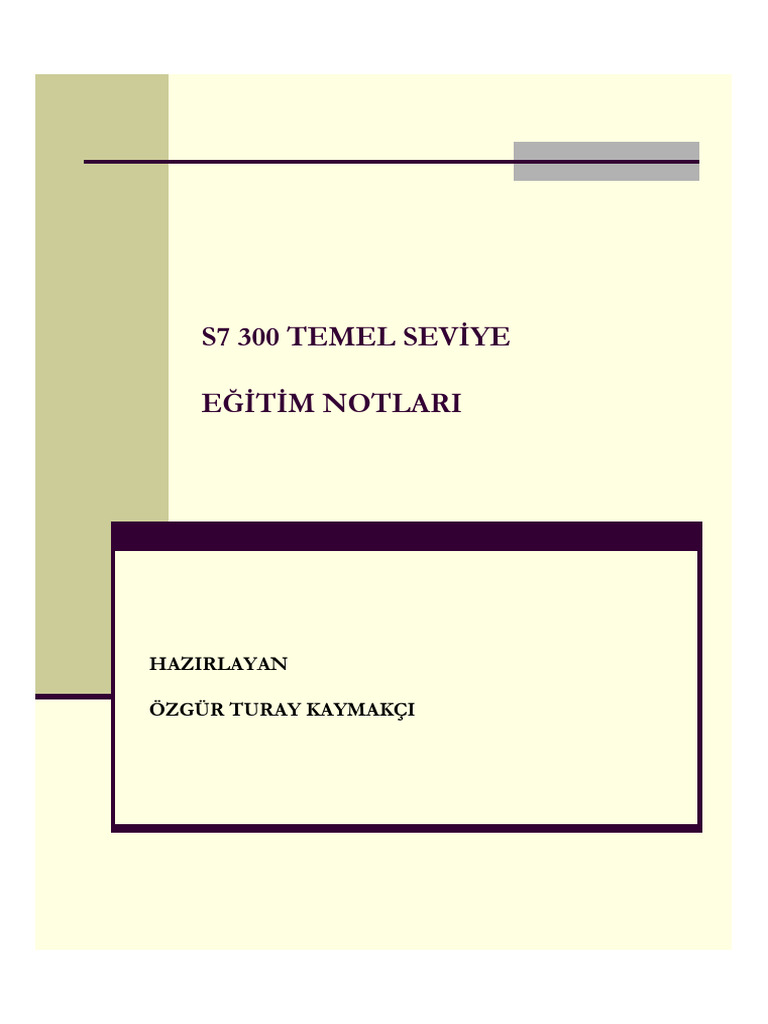 S7300 TRTemel Seviye - Son | PDF