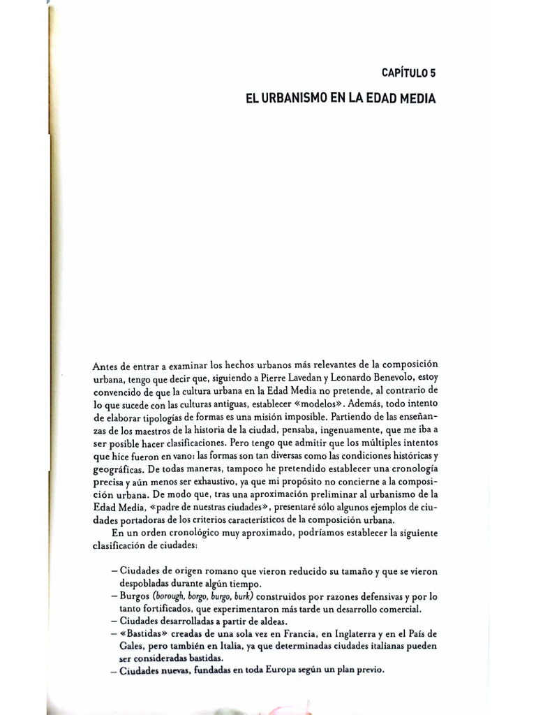 El Urbanismo de La Edad Media | PDF