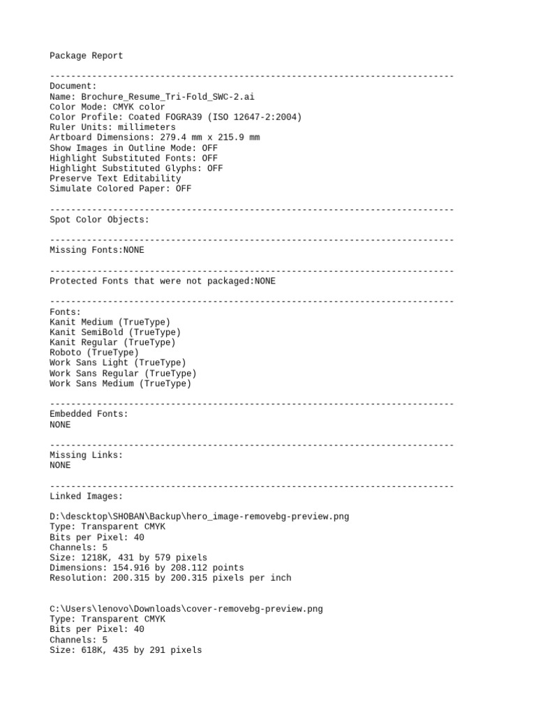 Brochure_Resume_Tri-Fold_SWC-2 Report | PDF