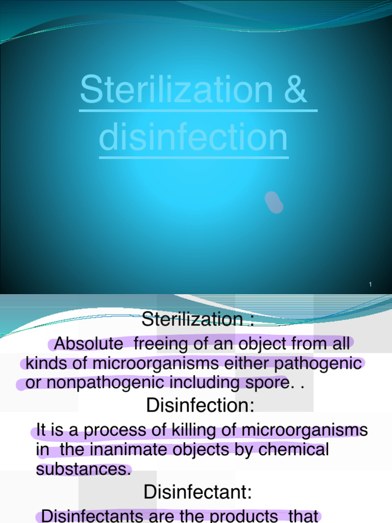 Sterilization | PDF