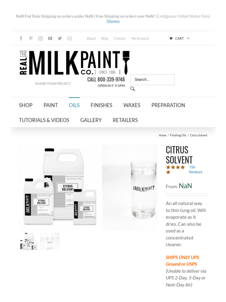 Natural Citrus Solvent - Natural Paint Thinner | PDF