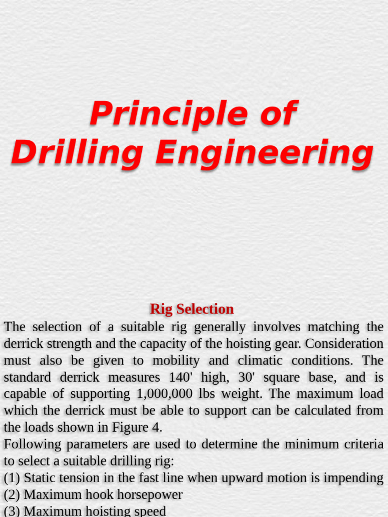 principle of oli and gas (Drilling Fluid) | PDF