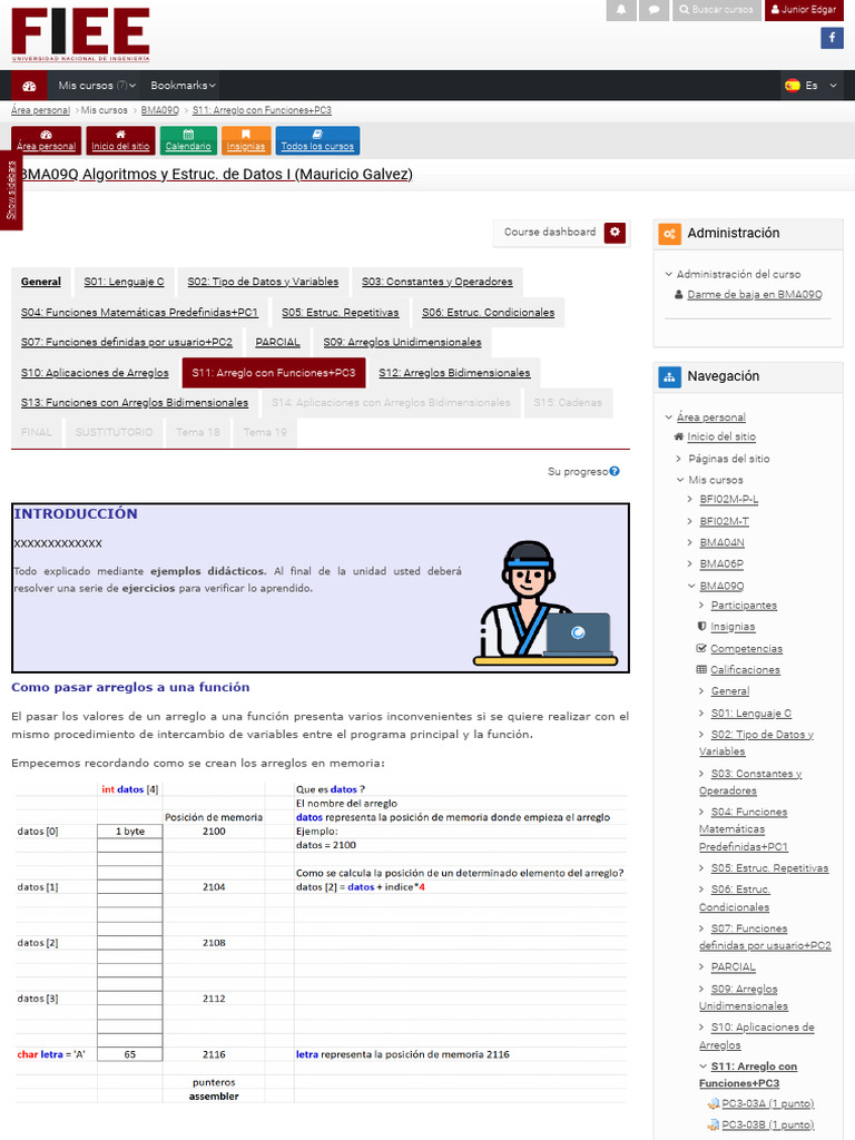 Tema - S11 - Arreglo Con Funciones+PC3 | PDF