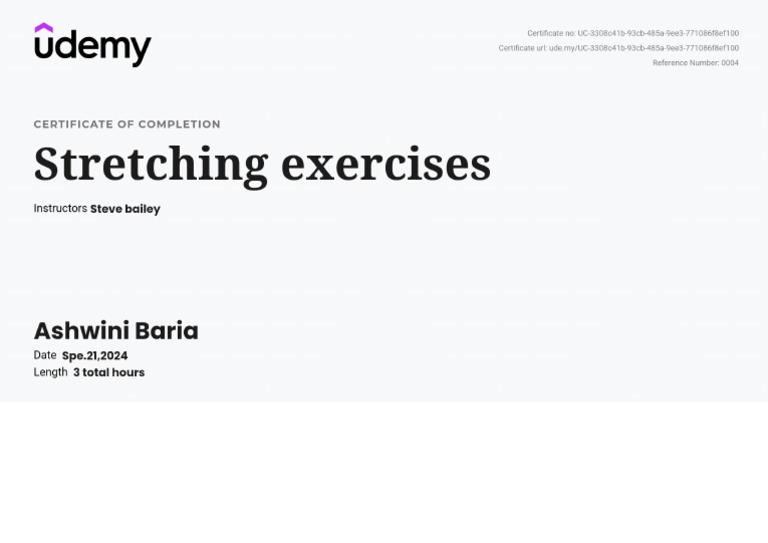 Udemy Certificate | PDF