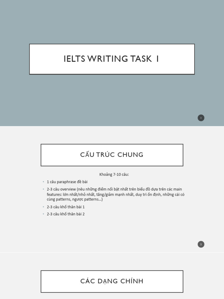 Ielts Writing Task 1 | PDF